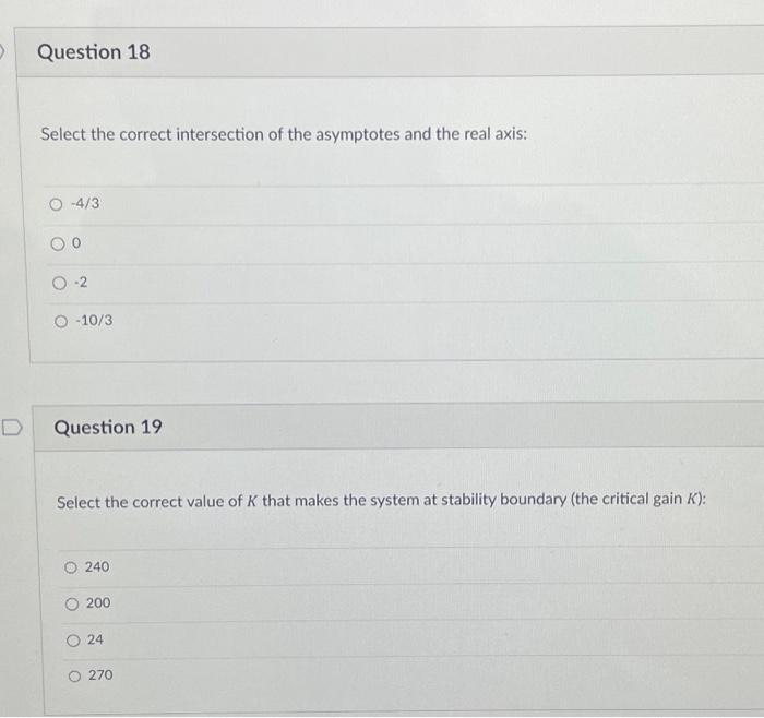 Solved Questions 16-19 use the following block diagram: | Chegg.com