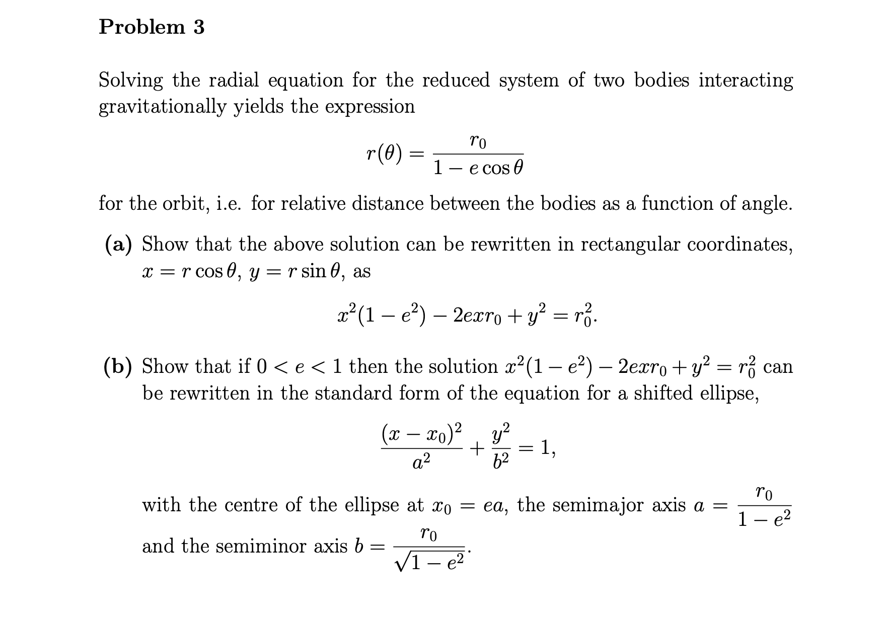Solved Problem 3Solving the radial equation for the reduced | Chegg.com