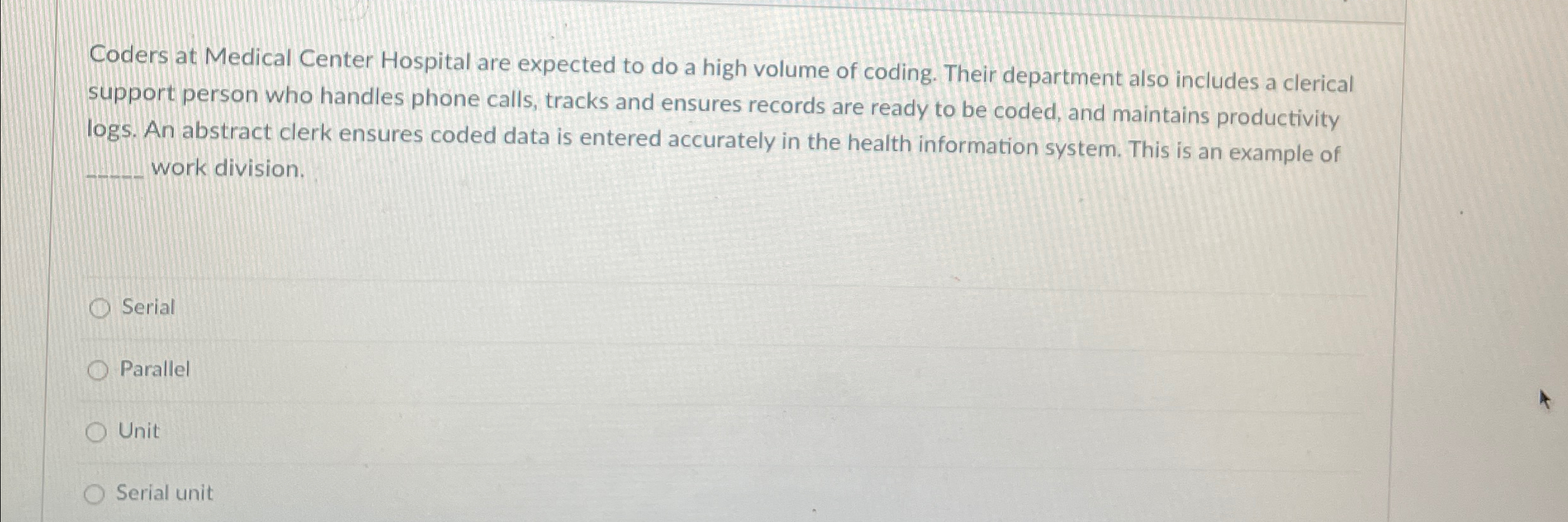 Solved Coders at Medical Center Hospital are expected to do | Chegg.com