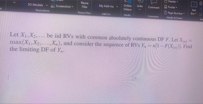 Solved Let X1,X2,… be iid RVs with common absolutely | Chegg.com
