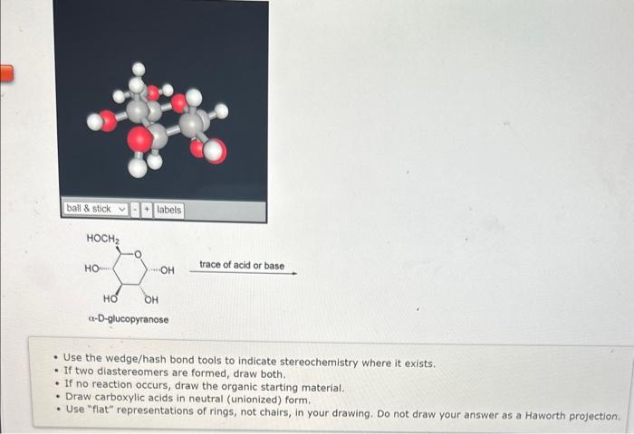 - Use the wedge/hash bond tools to indicate | Chegg.com