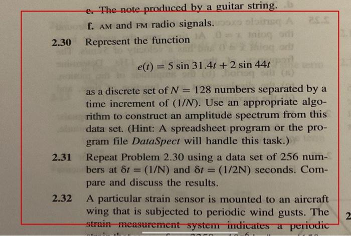 Solved Problems 2.30 and problems 2.31 must be done using | Chegg.com