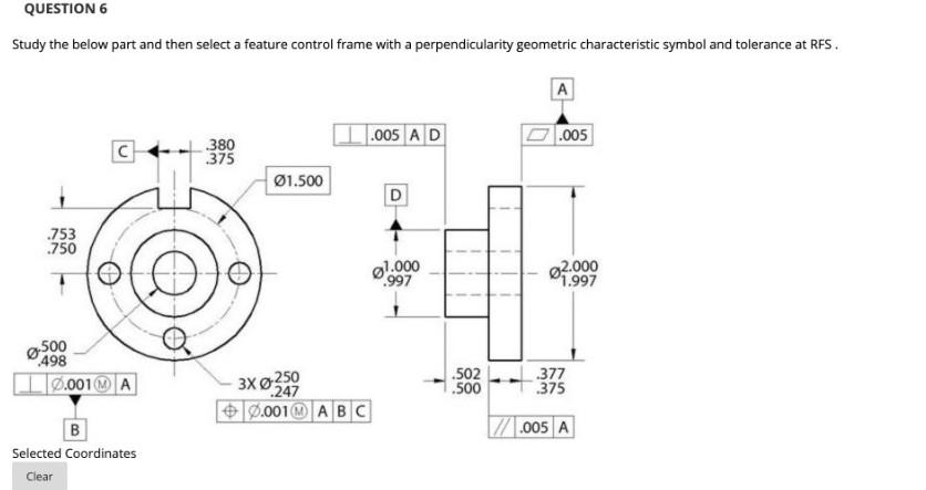 Solved QUESTION 5 Select the concentricity Symbol from the | Chegg.com