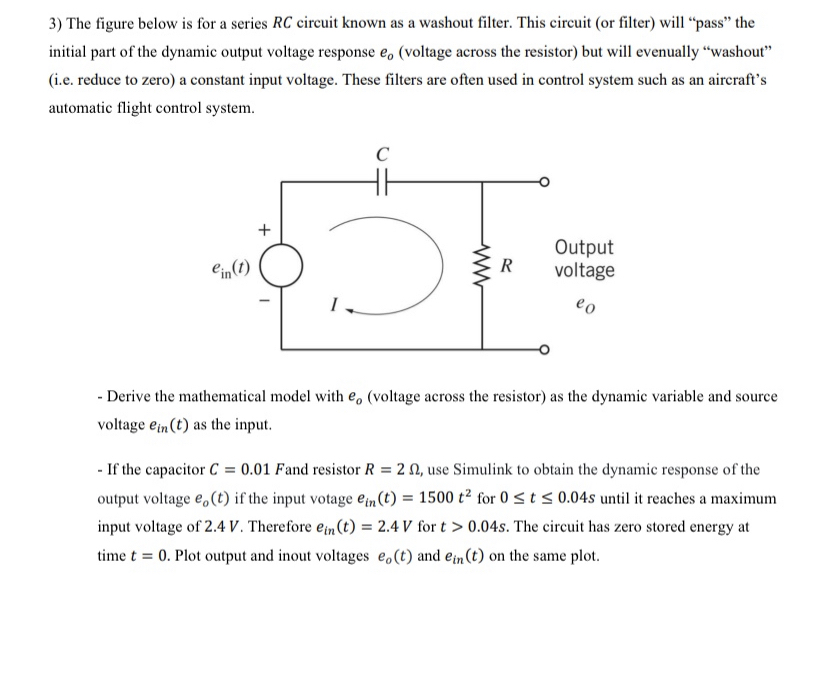 Solved The figure below is for a series RC ﻿circuit known as | Chegg.com