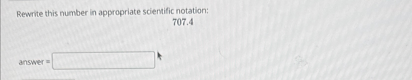 Solved Rewrite this number in appropriate scientific | Chegg.com