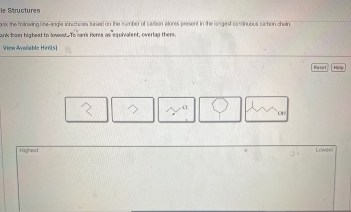 Solved le Structures ank the following line-angle structures | Chegg.com