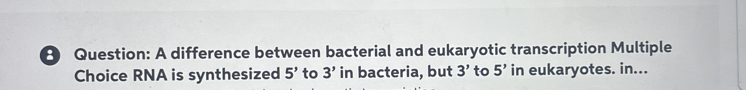 High Quality SOLUTION ( ﻿Question: A difference between bacterial and | Chegg.com