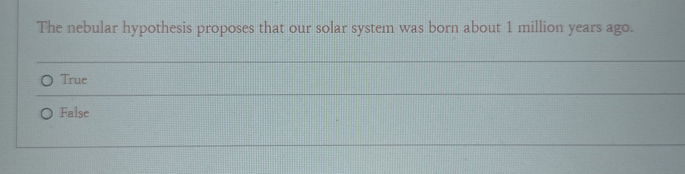 Solved The nebular hypothesis proposes that our solar system | Chegg.com