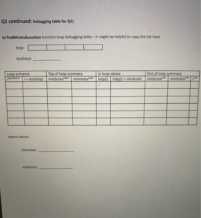 Solved Q1) Loops, Lists and functions This program uses a | Chegg.com