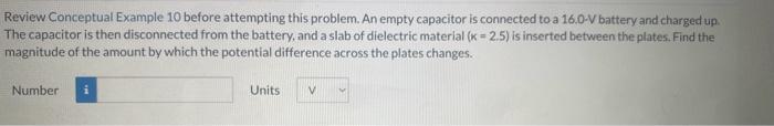Solved Review Conceptual Example 10 before attempting this | Chegg.com