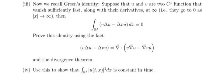 Solved Consider the linear Schrodinger equation for u: R XR | Chegg.com