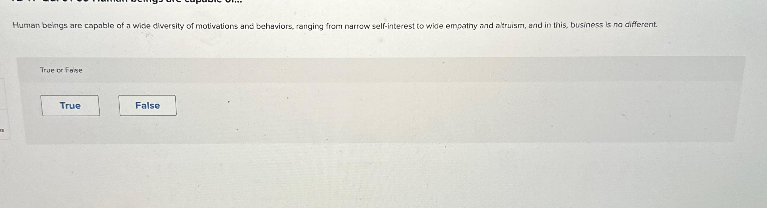 Solved True or False | Chegg.com