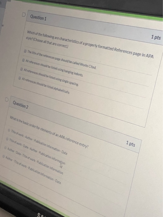 Solved Question 1 Which of the following are characteristics | Chegg.com