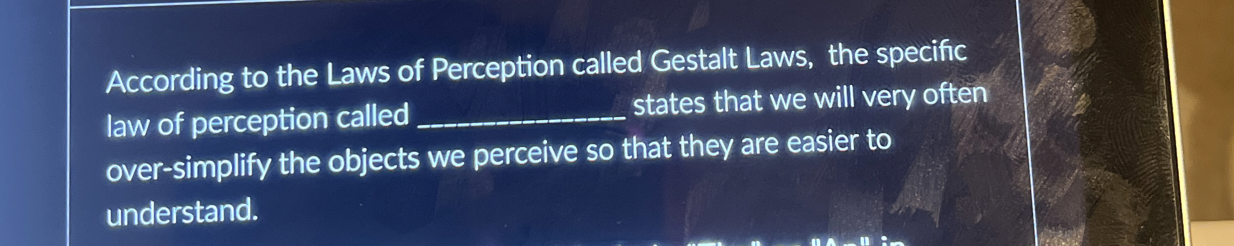 Solved According to the Laws of Perception called Gestalt | Chegg.com