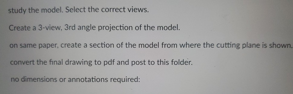 Solved study the model. Select the correct views. Create a | Chegg.com