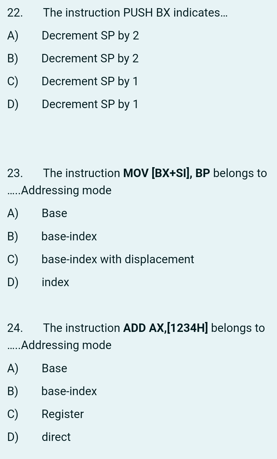 Solved 16. In 16-bit to 8-bit division operation, the | Chegg.com