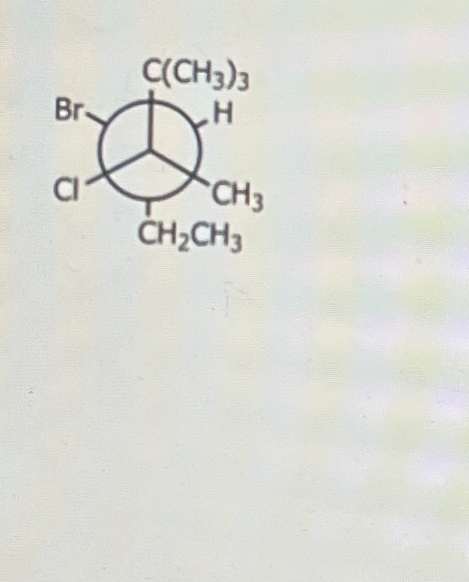Solved Comvert the following Newman Projection to equivalent | Chegg.com
