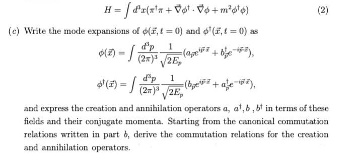 Solved Consider a complex (that is, nonhermitian) scalar | Chegg.com