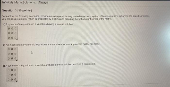 Solved For Each Of The Following Scenarios Provide An