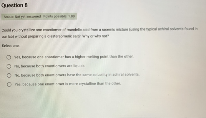 Solved Question 6 Status: Not yet answered Points possible: | Chegg.com