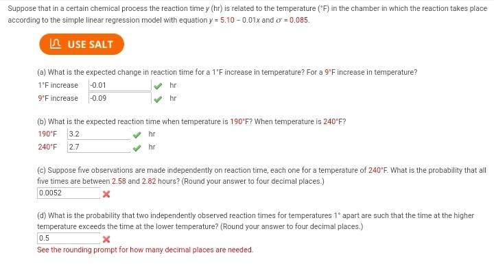 Solved ppose that in a certain chemical process the reaction | Chegg.com