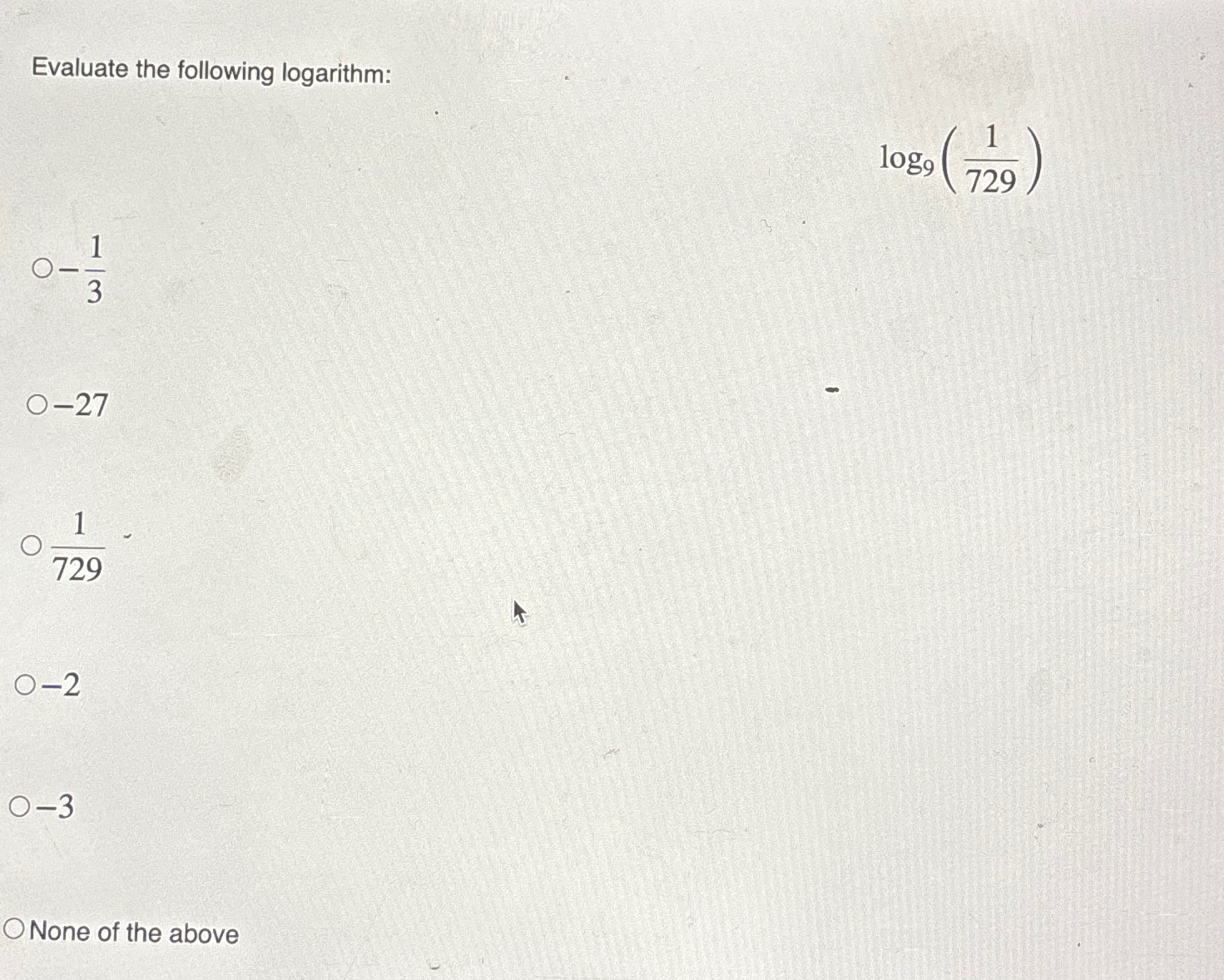 Solved Evaluate the following | Chegg.com