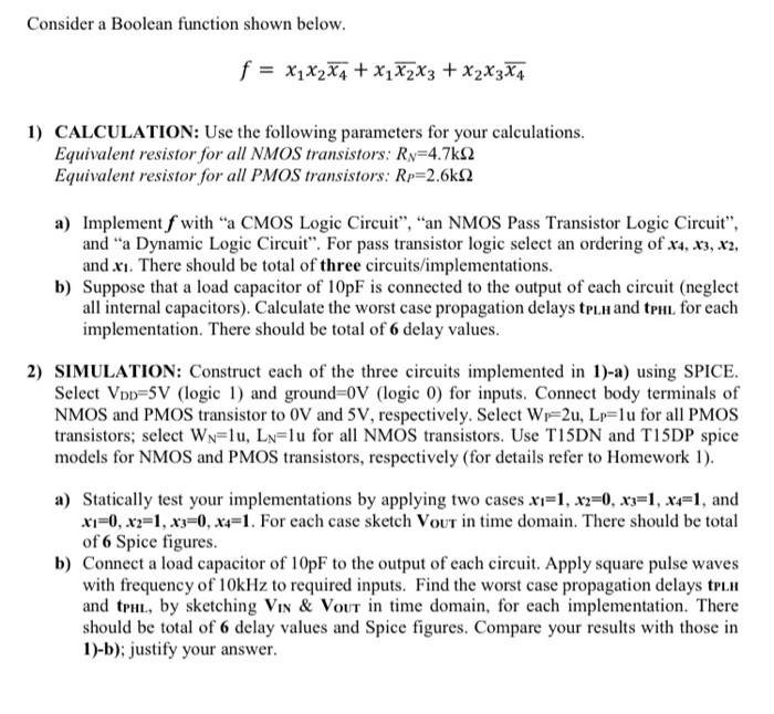 Consider a Boolean function shown below. f = x1x2x4 + | Chegg.com