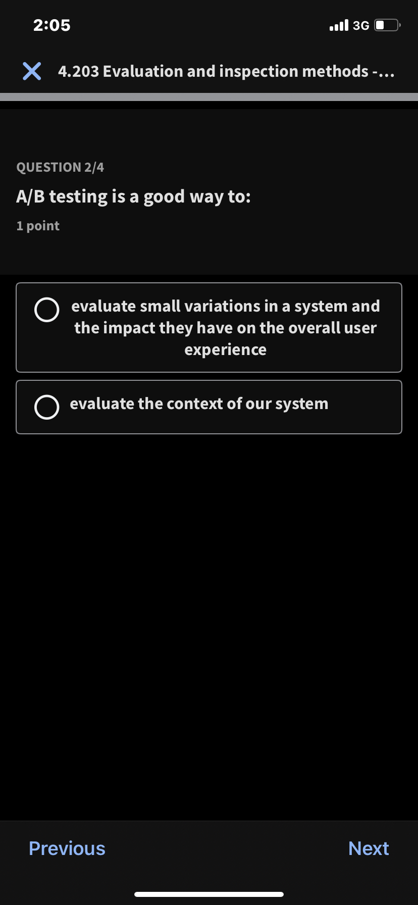 Solved 2:054.203 ﻿Evaluation and inspection methods | Chegg.com