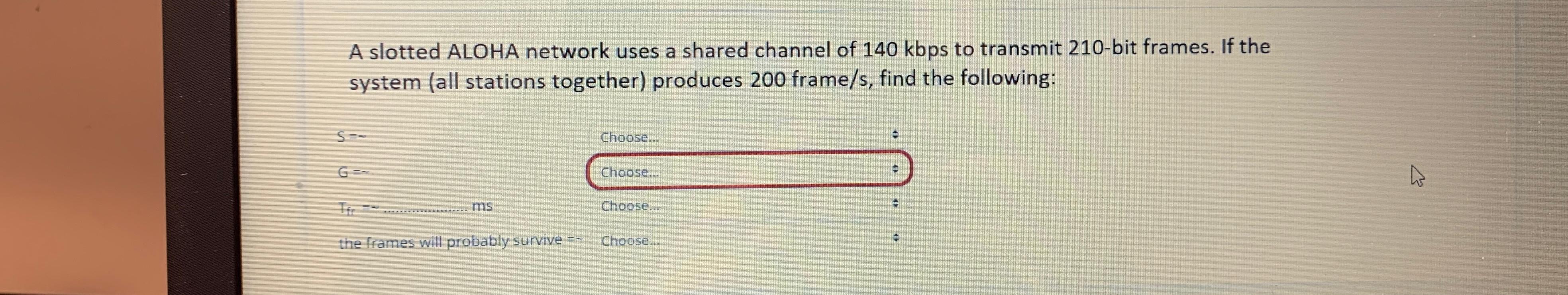 Solved A slotted ALOHA network uses a shared channel of | Chegg.com