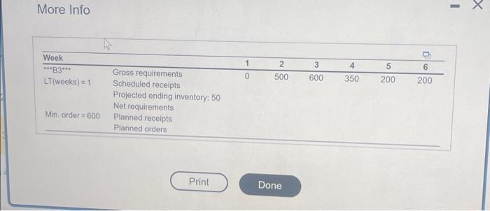 Solved Complete the following MRP record. Note that the | Chegg.com