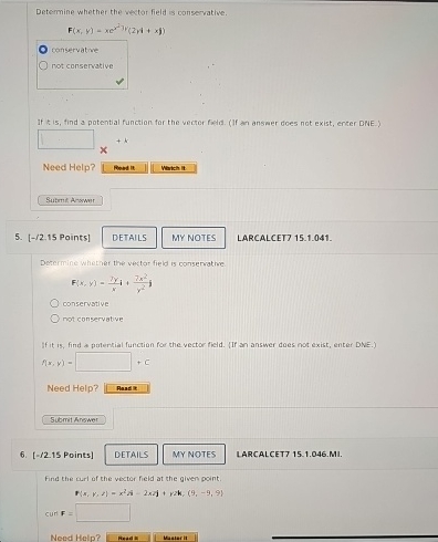 Solved Determine whether the vector field is | Chegg.com