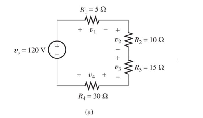 Solved use the voltage-division principle to find the | Chegg.com
