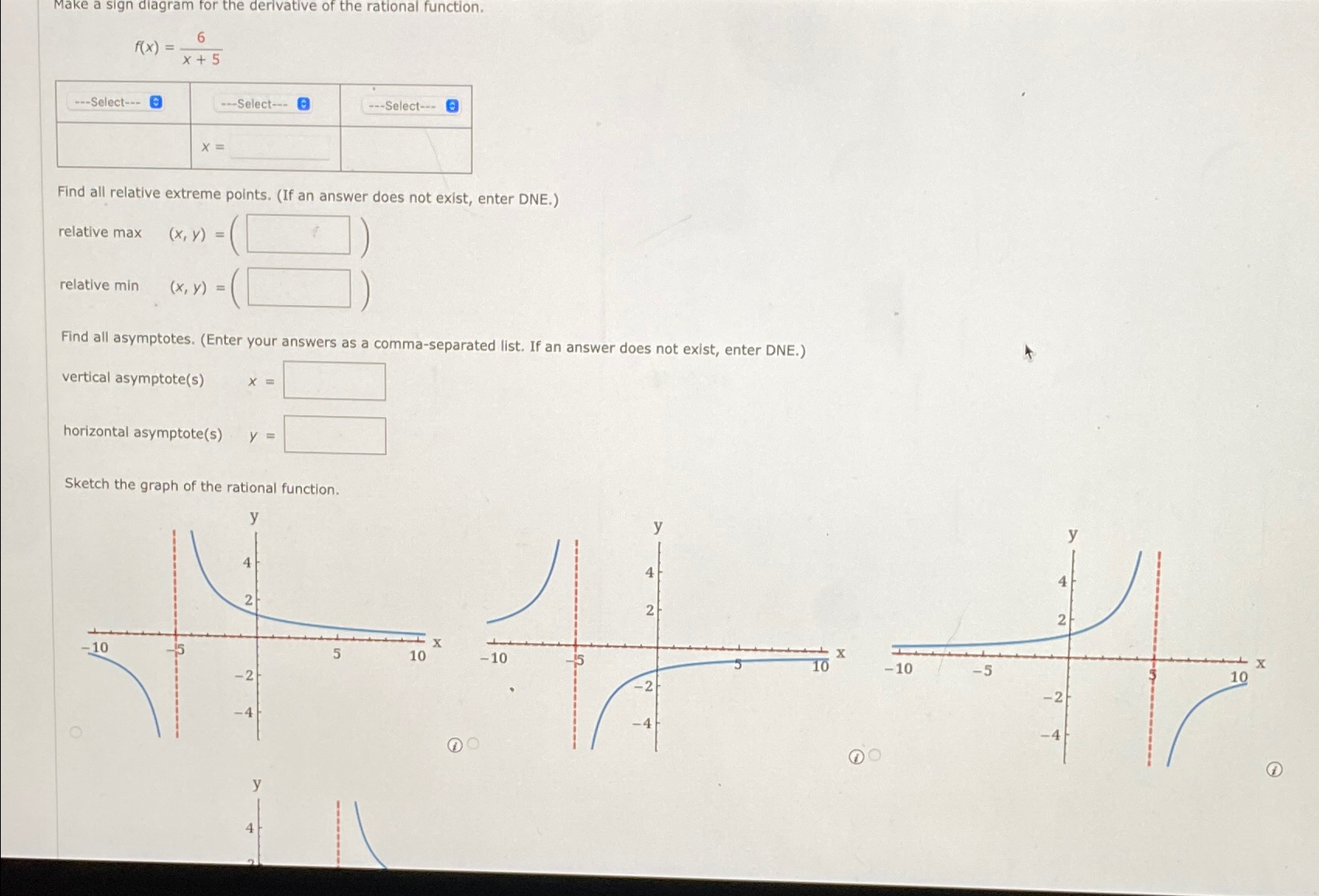 Solved Make a sign diagram for the derivative of the | Chegg.com