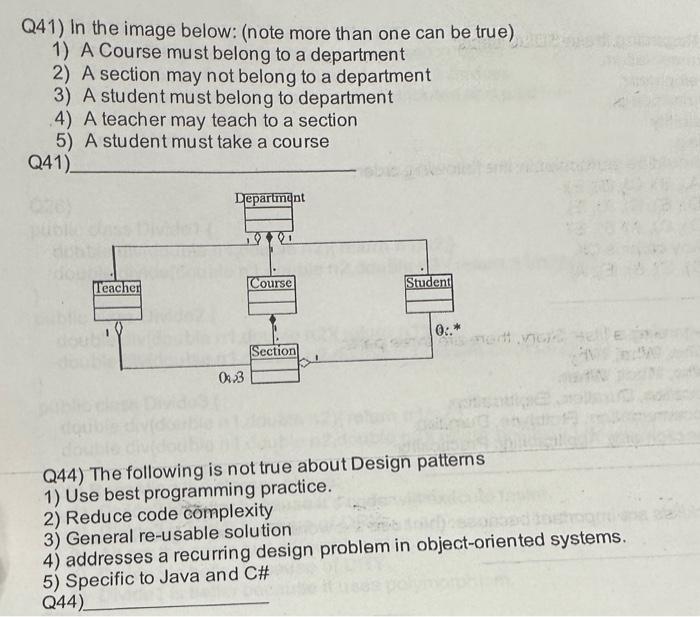 Solved Q41) In the image below: (note more than one can be | Chegg.com