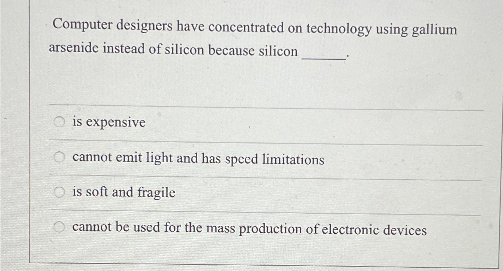 Solved Computer designers have concentrated on technology | Chegg.com