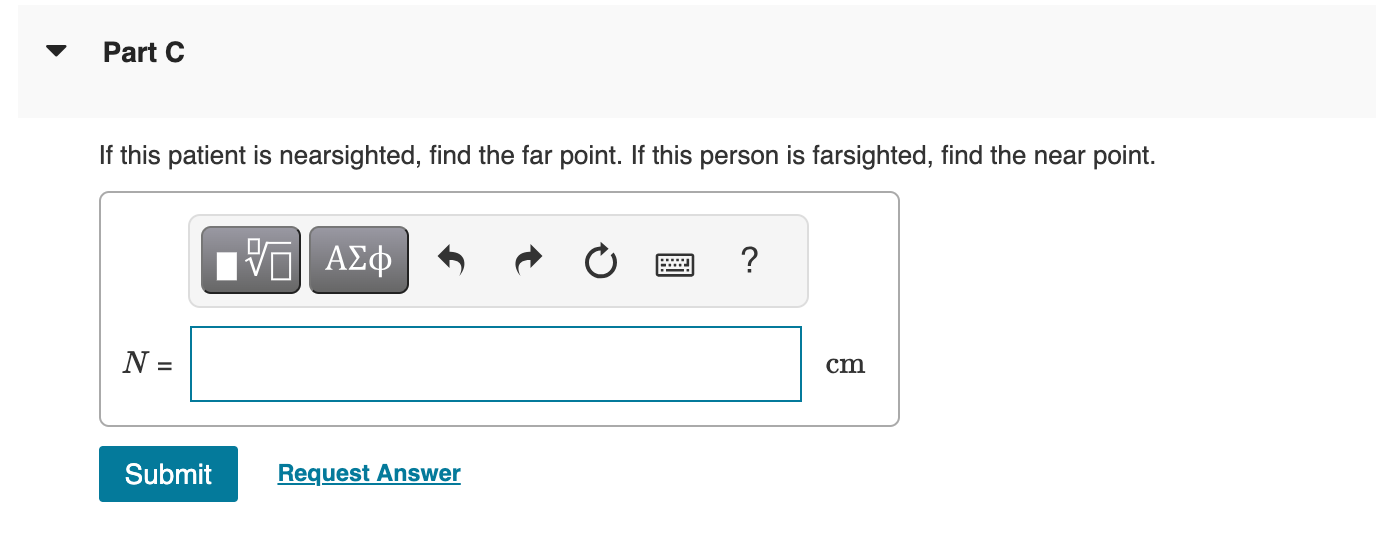 The greatest refractive power a patient's eyes can | Chegg.com