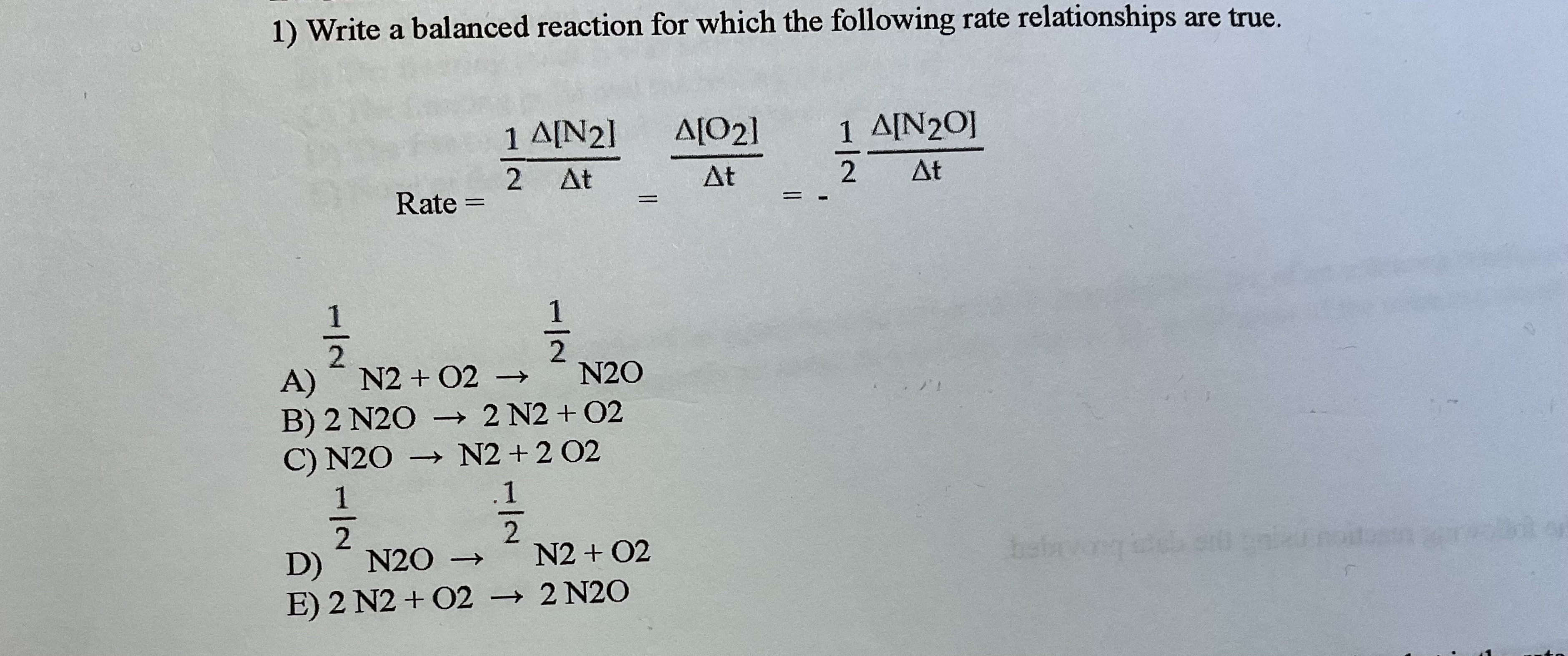 Solved write a balanced reaction for which of the following | Chegg.com