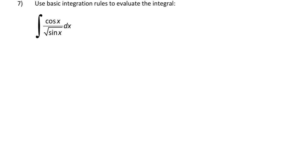 Solved Use basic integration rules to evaluate the | Chegg.com