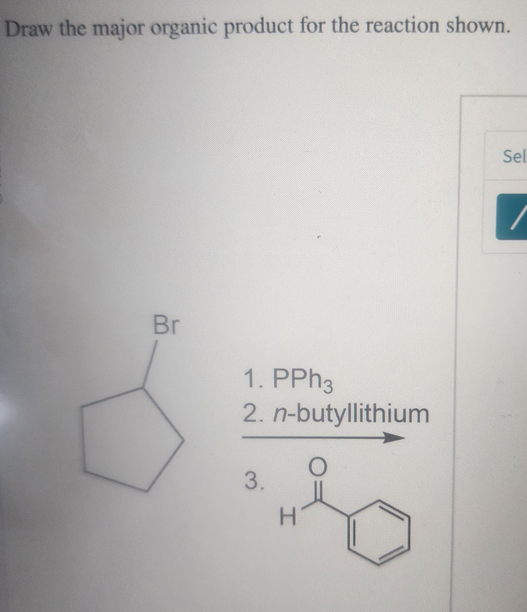 Solved Draw the major organic product for the reaction | Chegg.com