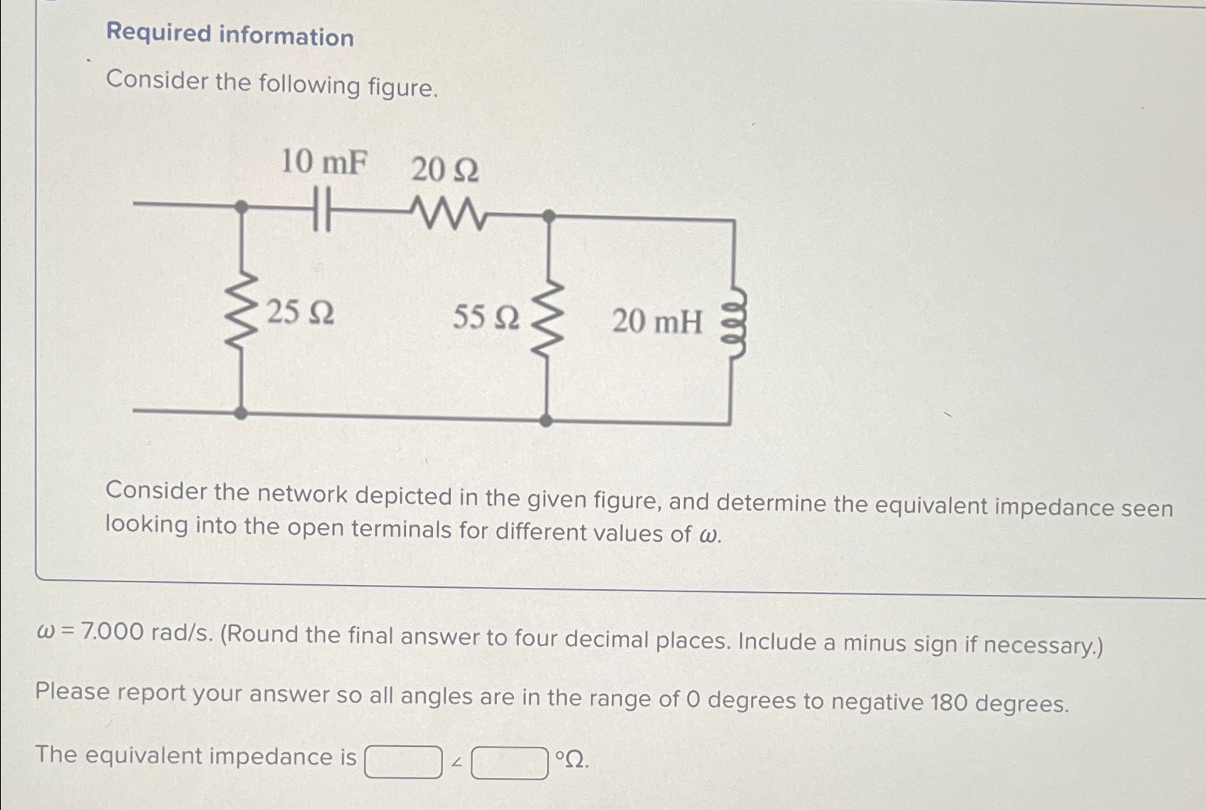 Solved Required informationConsider the following | Chegg.com