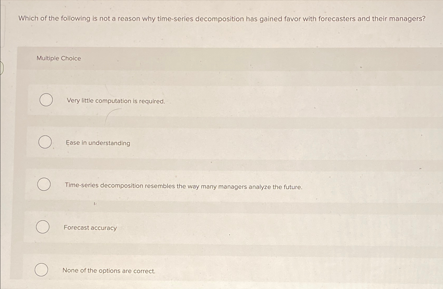 Solved Which of the following is not a reason why | Chegg.com
