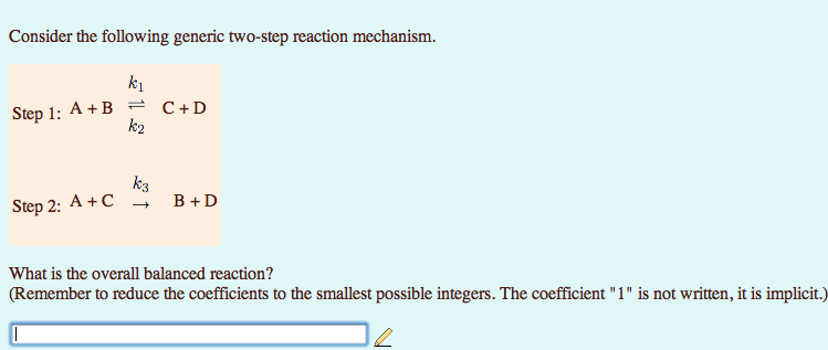 Solved Consider the following generic two-step reaction | Chegg.com