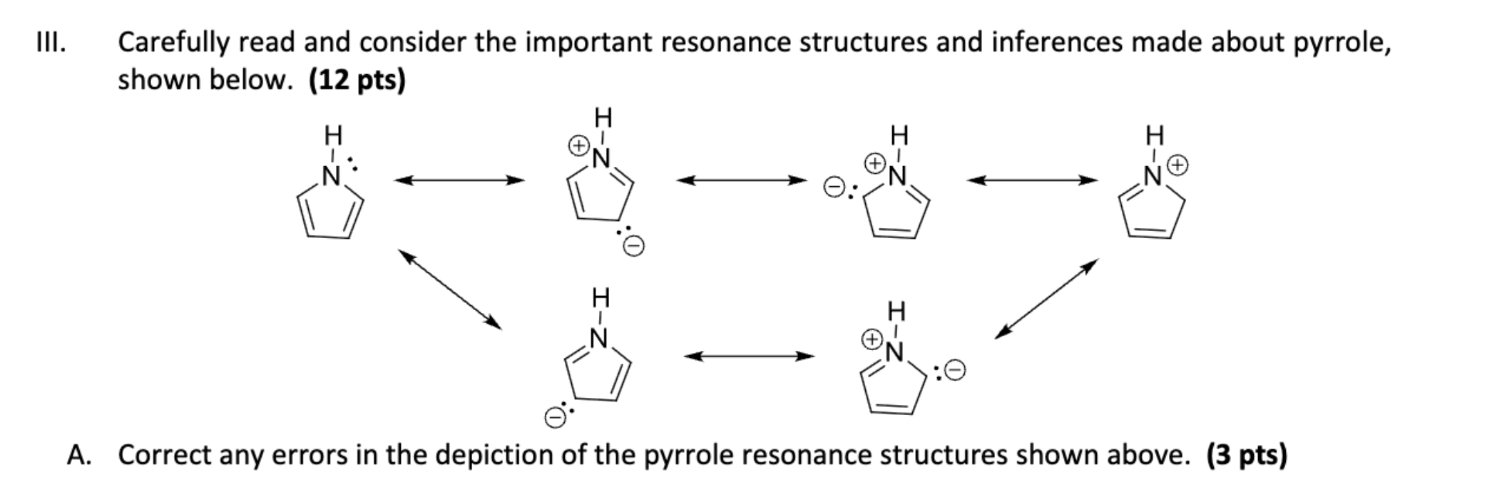 Solved III. Carefully read and consider the important | Chegg.com