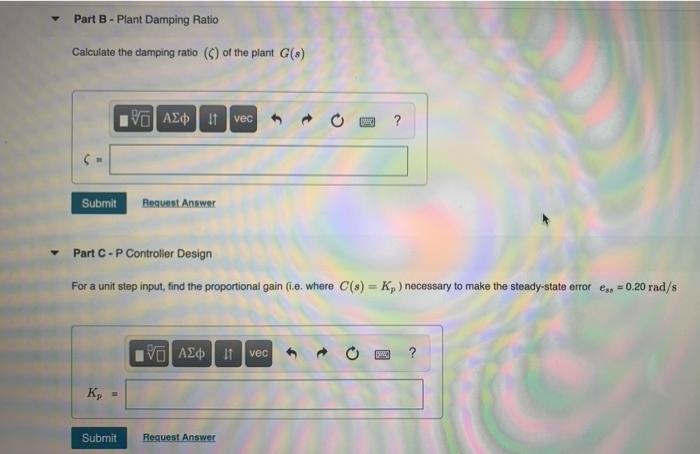 Solved P Controller Design 2 3 of 4 For the closed-loop | Chegg.com