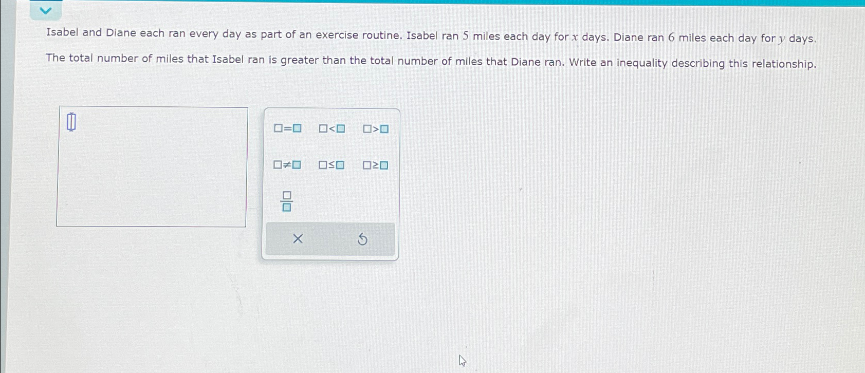 Solved Isabel and Diane each ran every day as part of an | Chegg.com