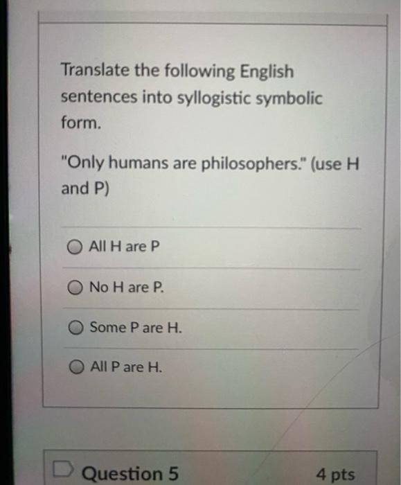 Solved Translate the following English sentences into | Chegg.com