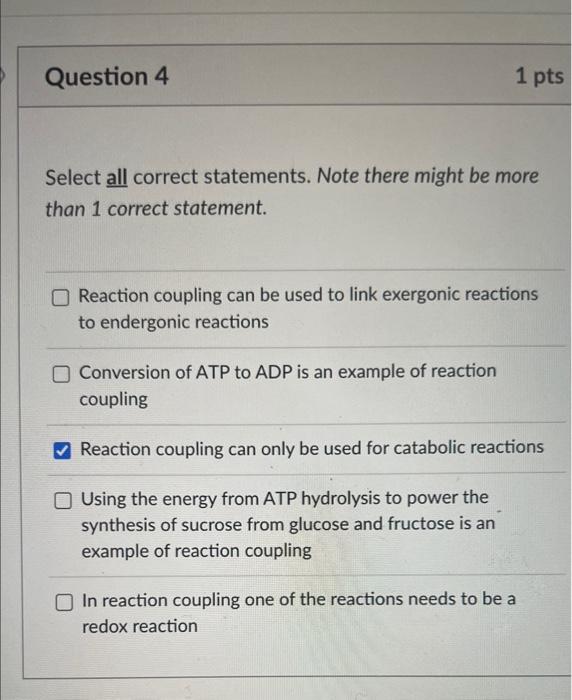 Solved Select all correct statements. Note there might be | Chegg.com