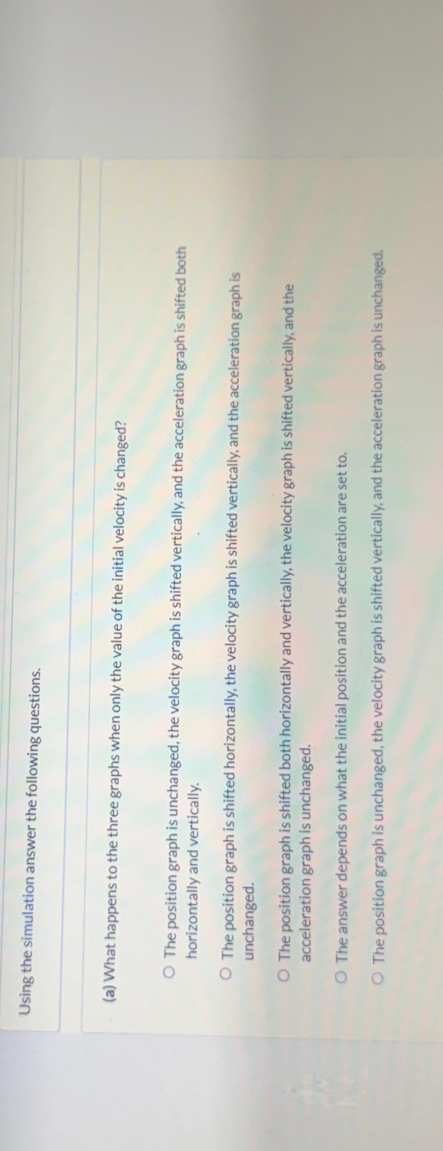 Solved Using the simulation answer the following | Chegg.com