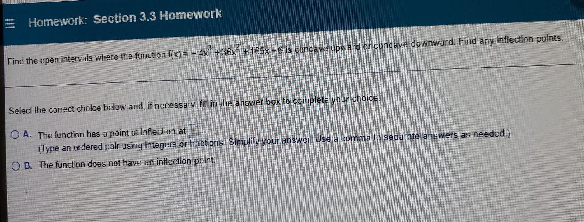 Solved Homework Section 3 3 Homework 5 For The Function
