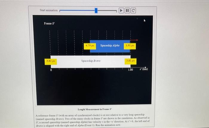 A reference frame S′ (with an array of synchronized | Chegg.com